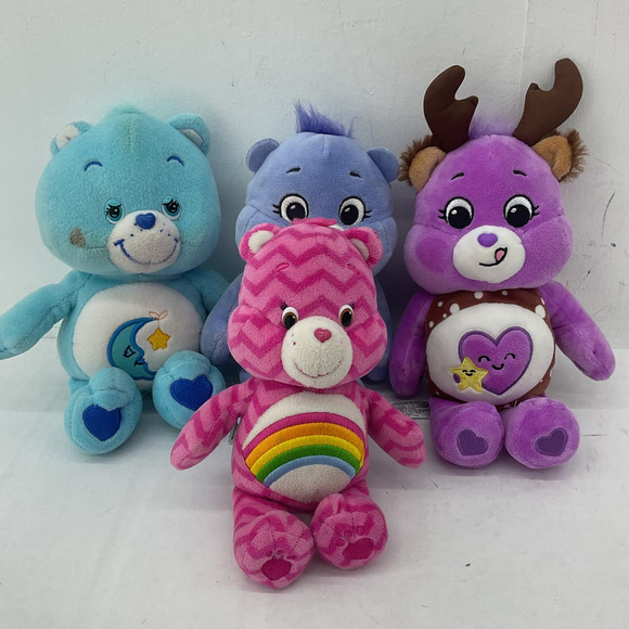 Care Bears | Toys | Care Bears Purple Blue Heart Rainbow Moon Stuffed ...